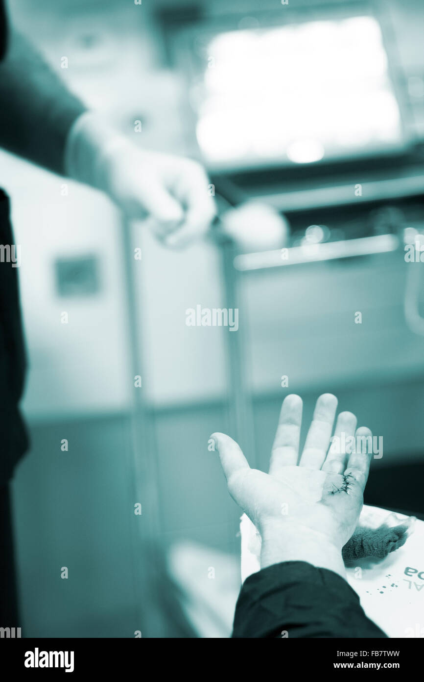 Hospital hand surgery orthopedics operation photo Stock Photo - Alamy