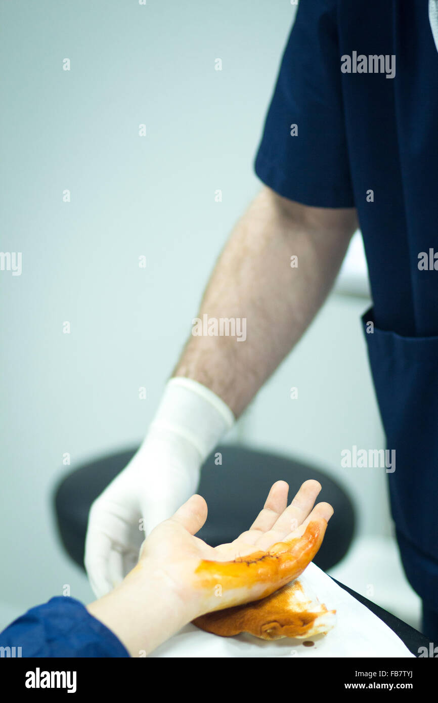 Hospital hand surgery orthopedics operation photo Stock Photo - Alamy