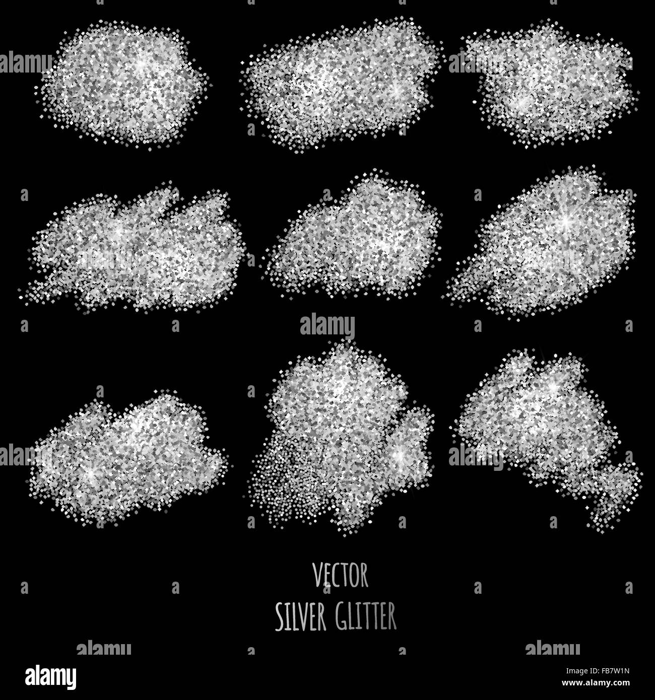 Silver glitter background Stock Vector Image & Art - Alamy