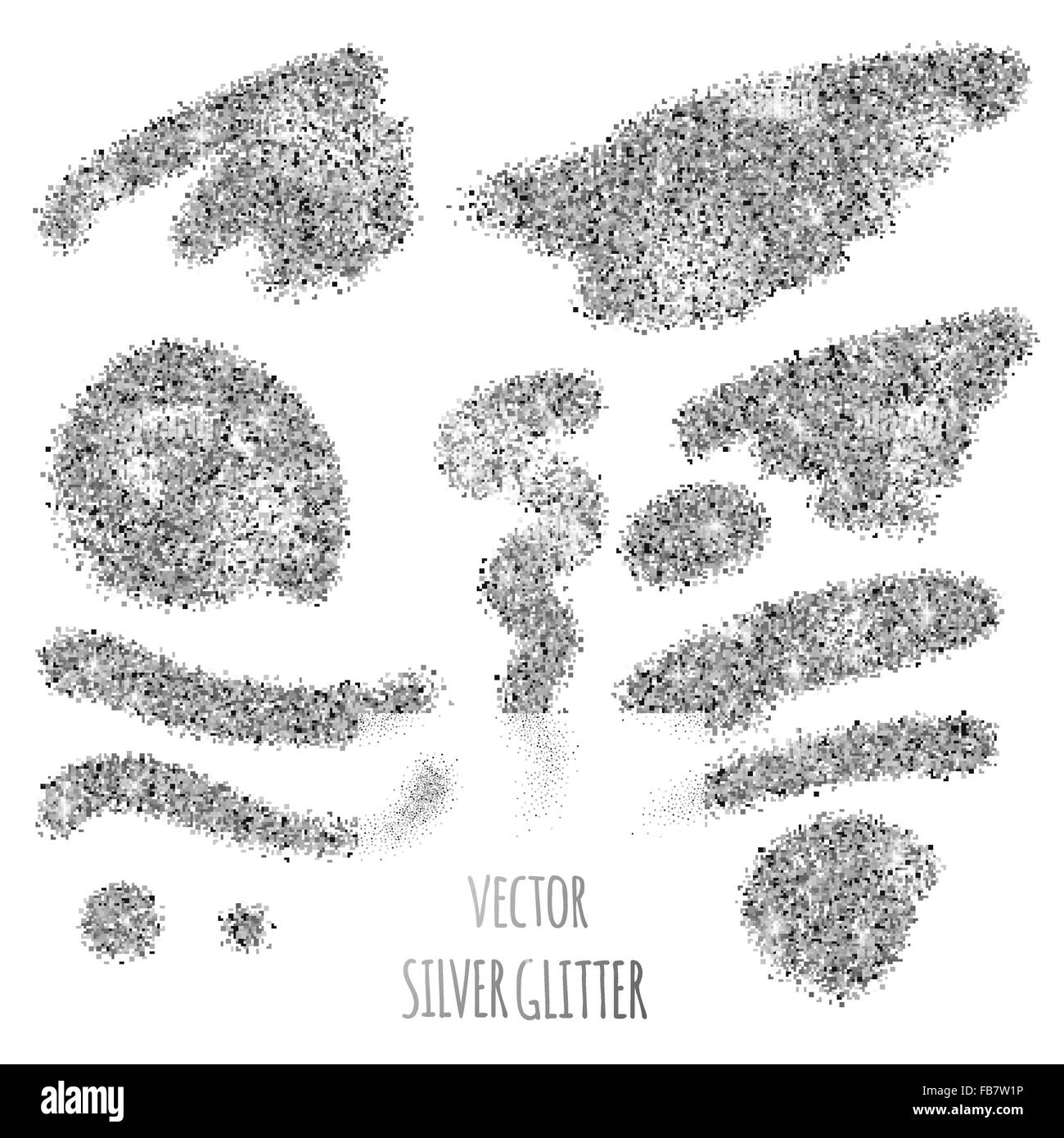 Silver glitter background Stock Vector Image & Art - Alamy