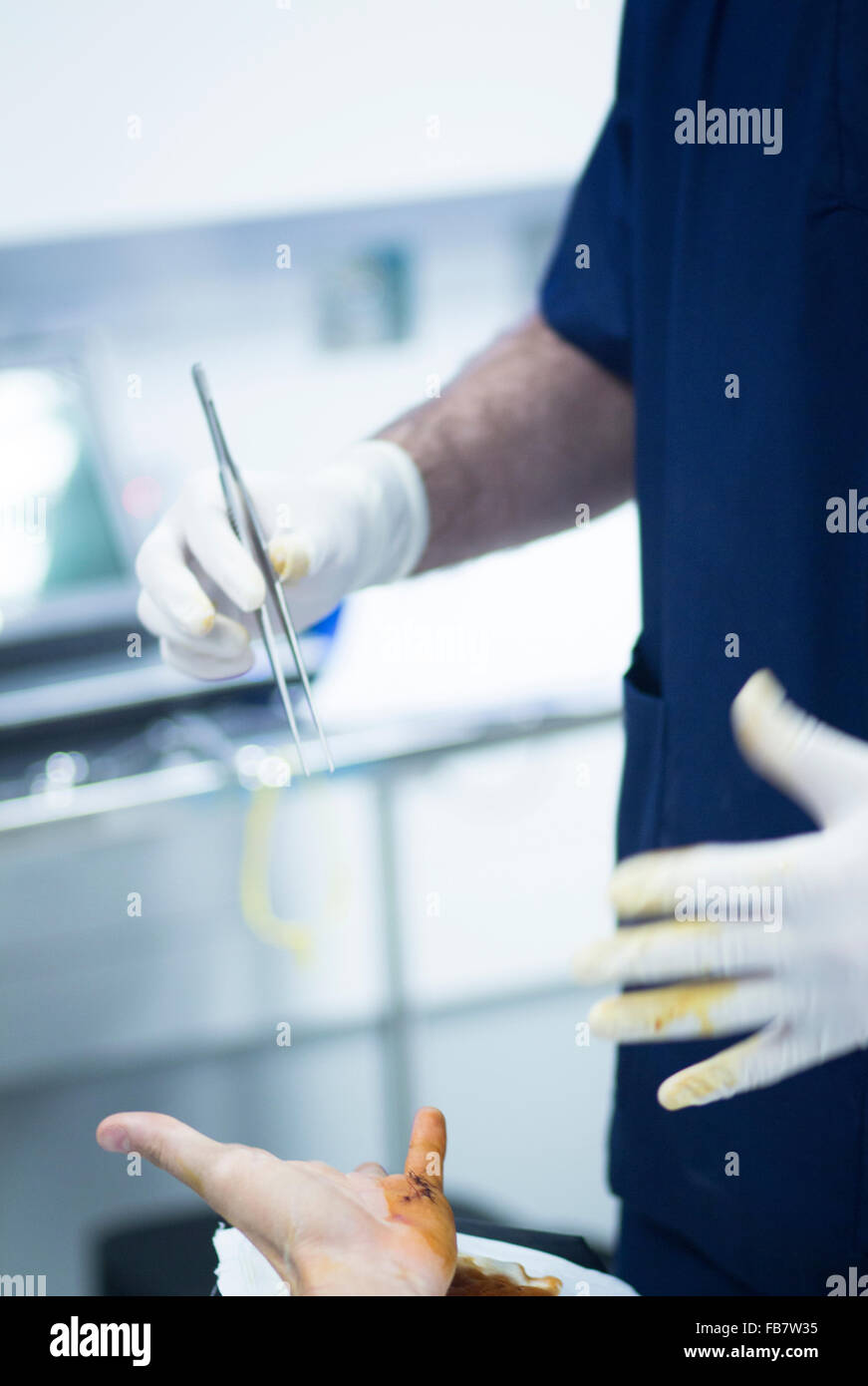 Hospital hand surgery orthopedics operation photo Stock Photo - Alamy