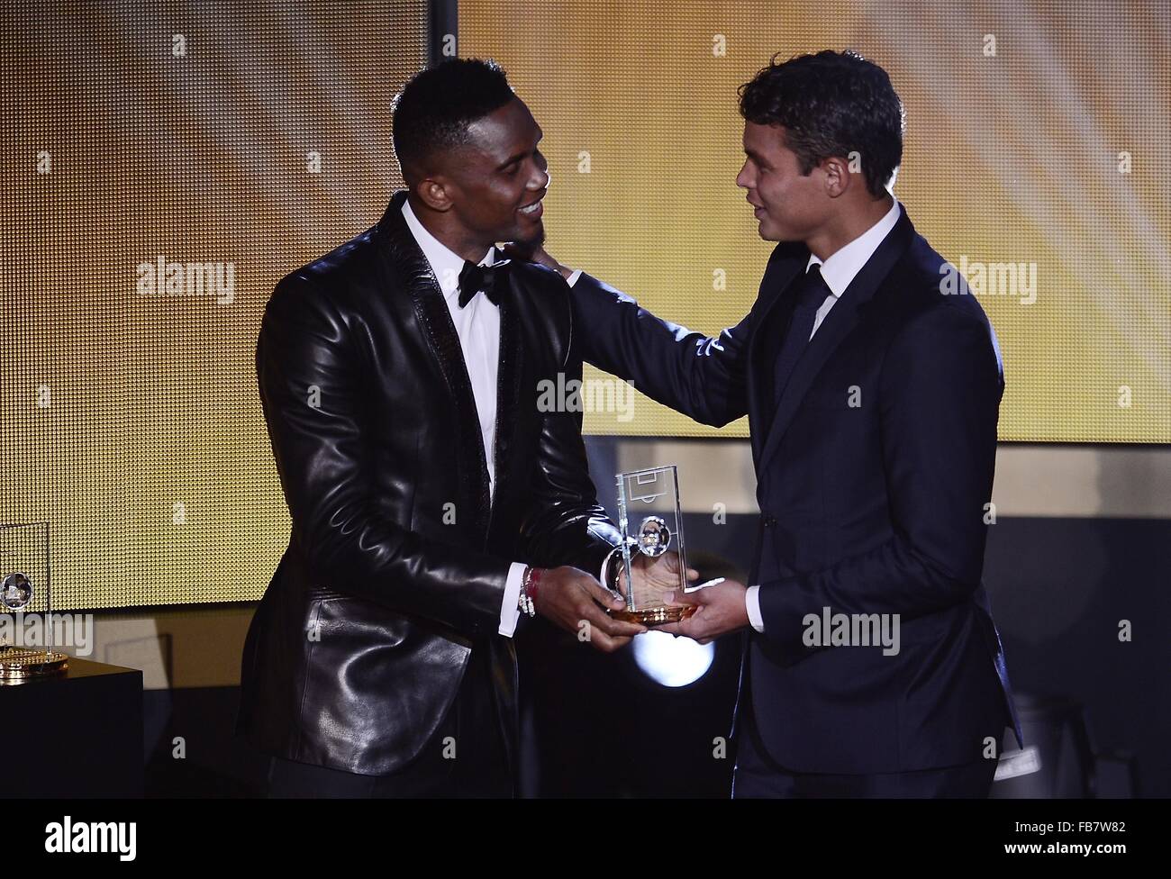 Zurich, Switzerland. 11th Jan, 2016. THIAGO SILVA(Brazil/Paris Saint ...