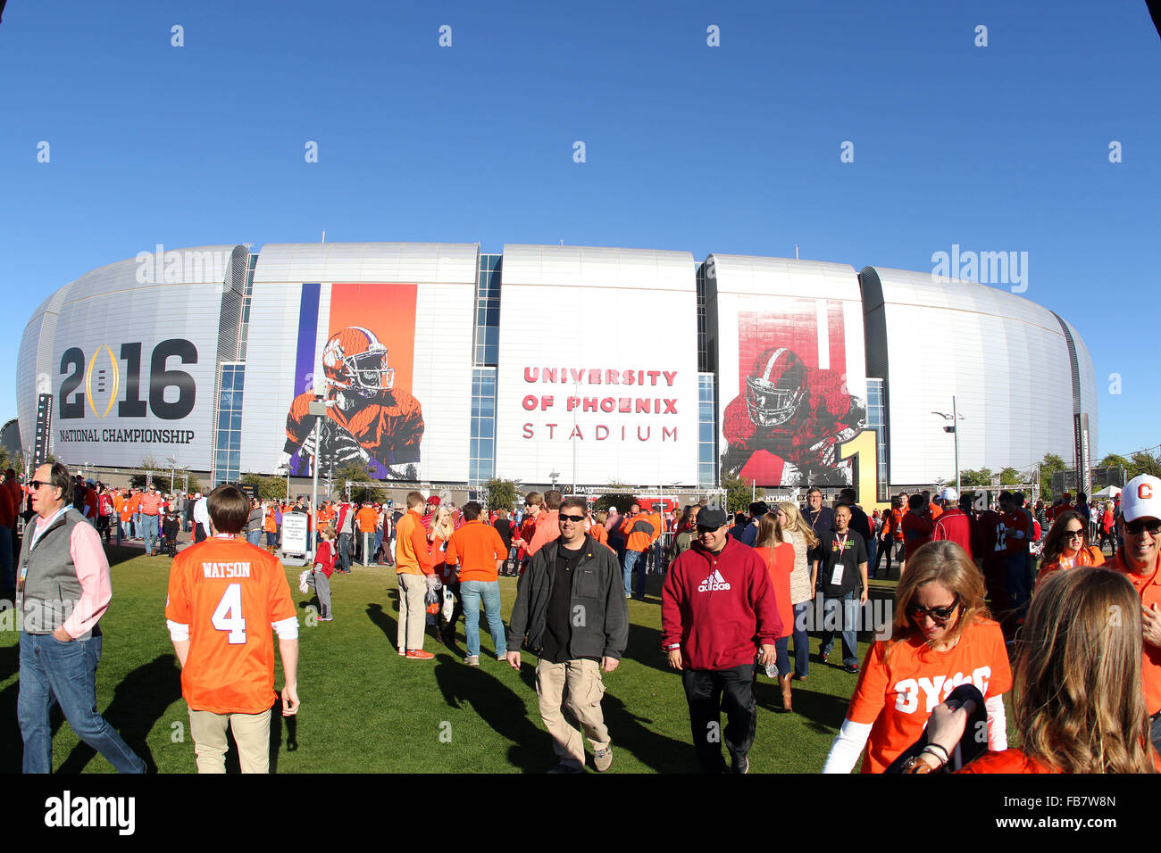 January 11, 2016 General view of the University of Phoenix Stadium ...