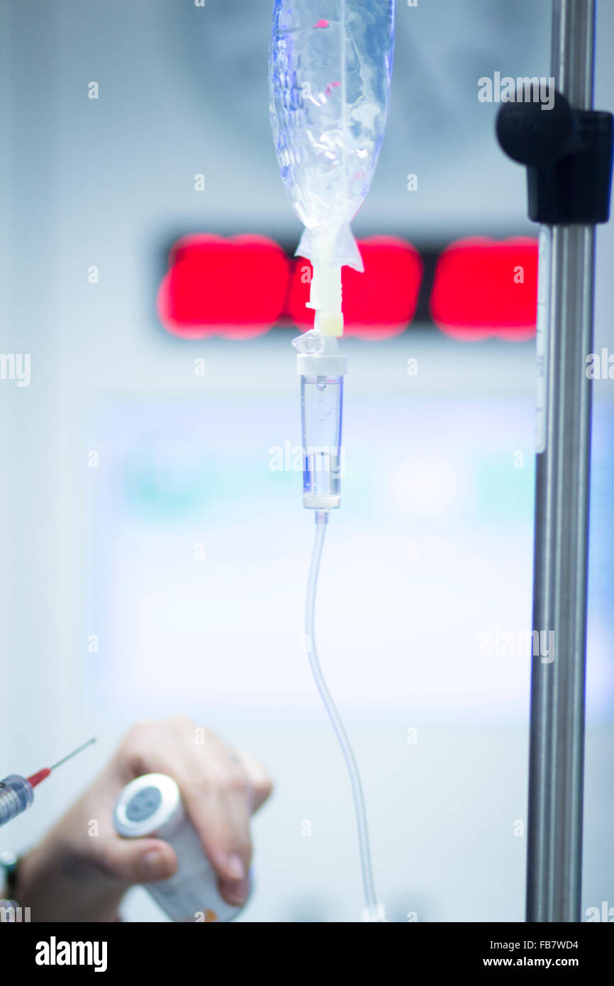 Hospital surgery emergency operating room liquid drip photo Stock Photo ...