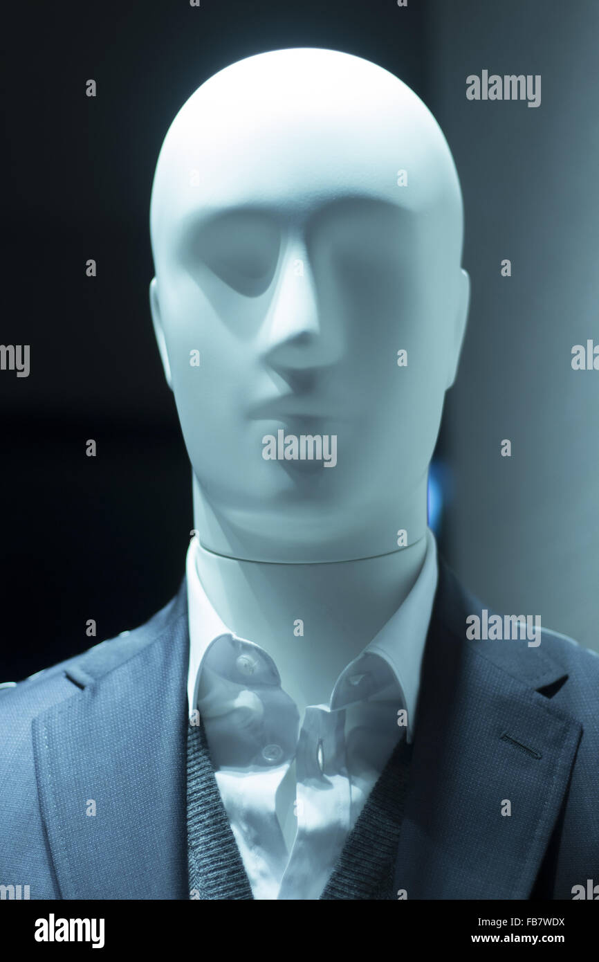 Store clothes dummy in men's suit shop photo Stock Photo - Alamy