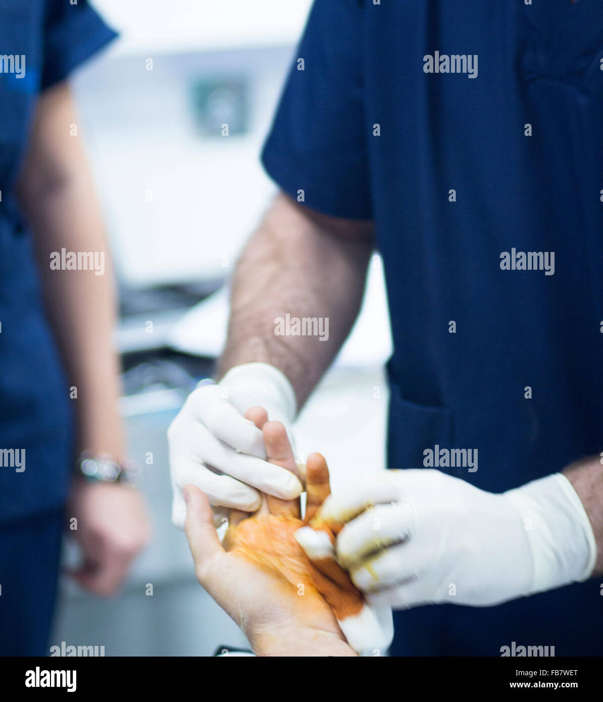 Hospital hand surgery orthopedics operation photo Stock Photo - Alamy