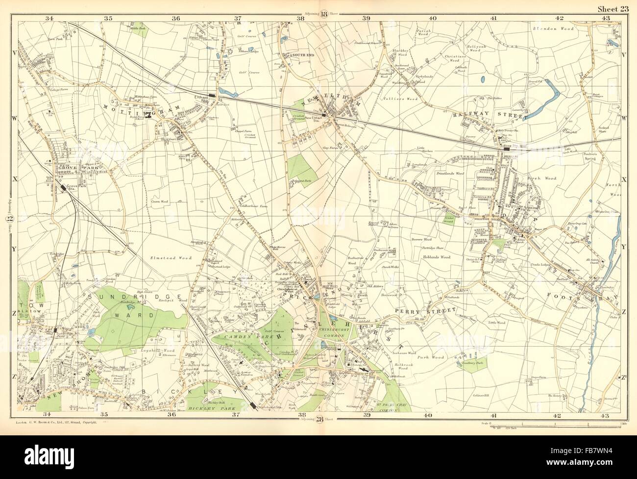 Map of catford hi-res stock photography and images - Alamy