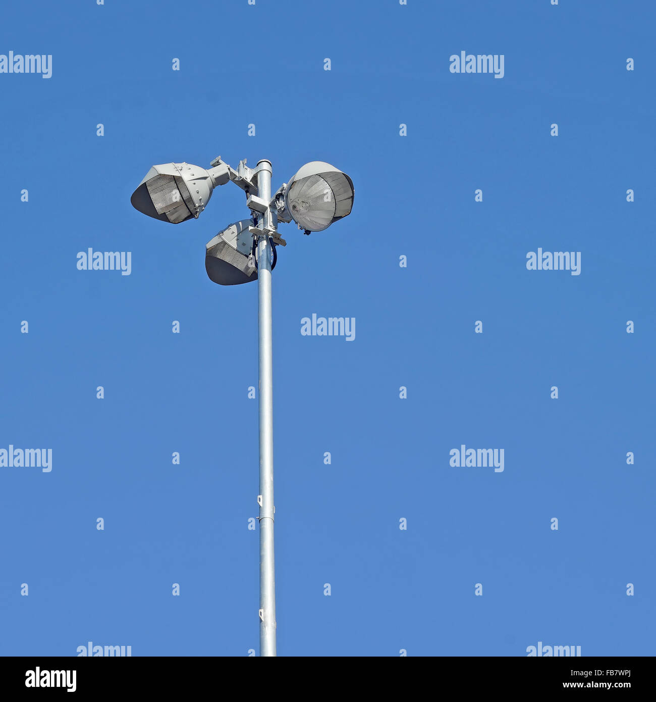 light post on beautiful sky background Stock Photo - Alamy