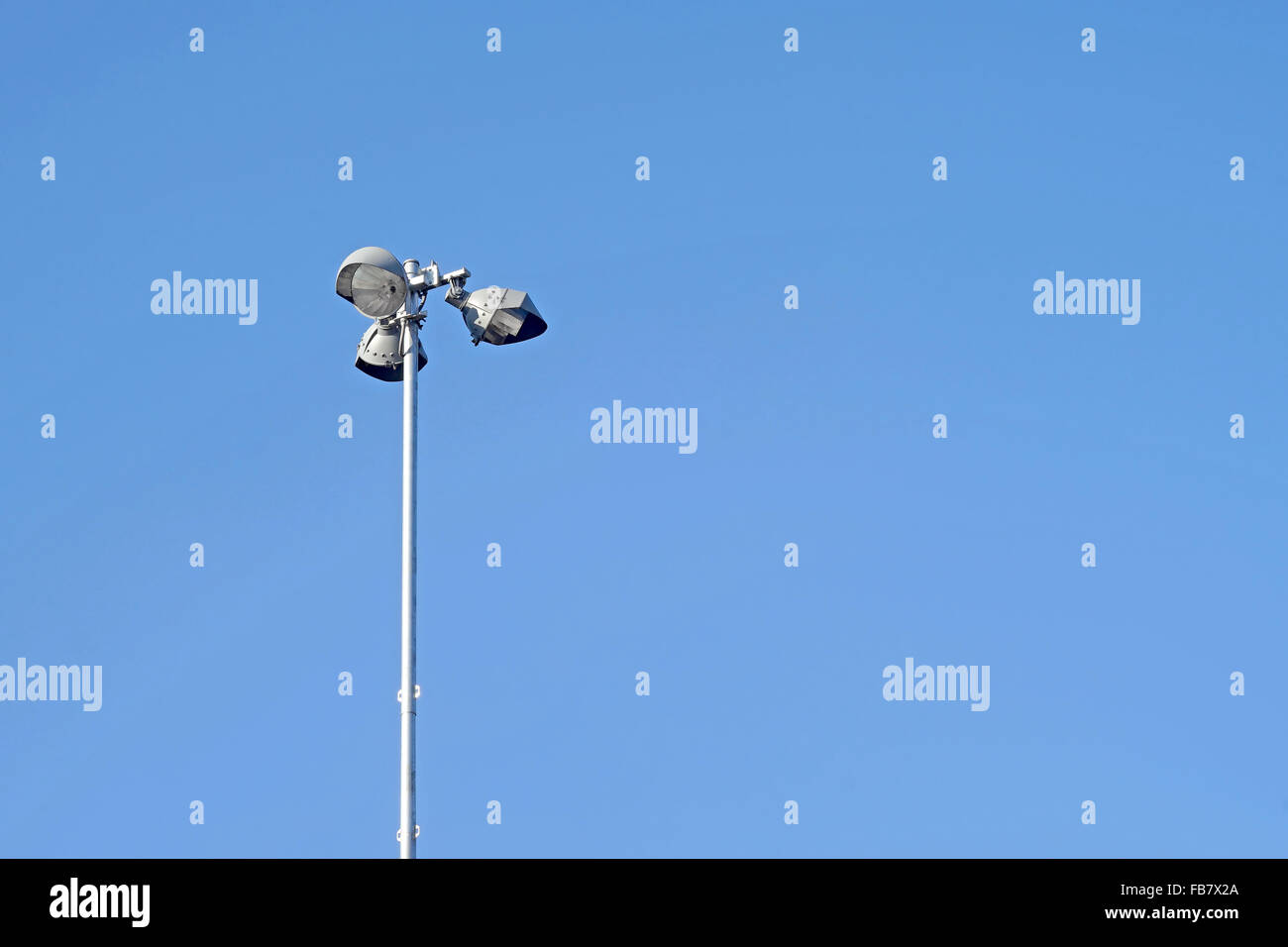 light post on beautiful sky background Stock Photo - Alamy