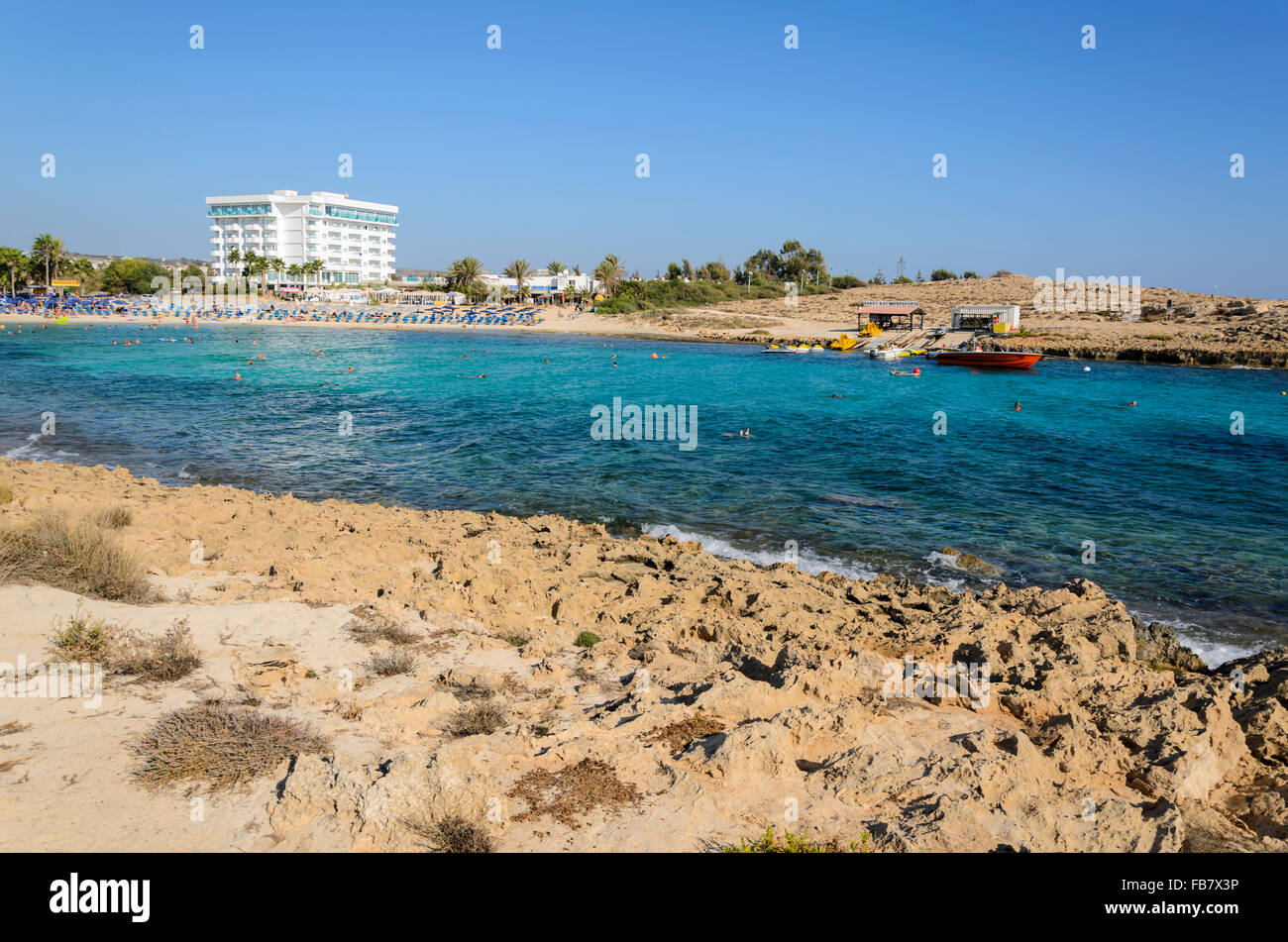 Aya Napa beach, Cyprus Stock Photo - Alamy