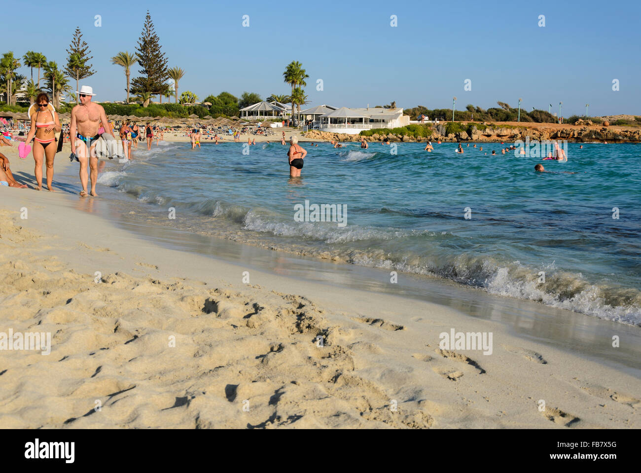 Aya Napa beach, Cyprus Stock Photo - Alamy