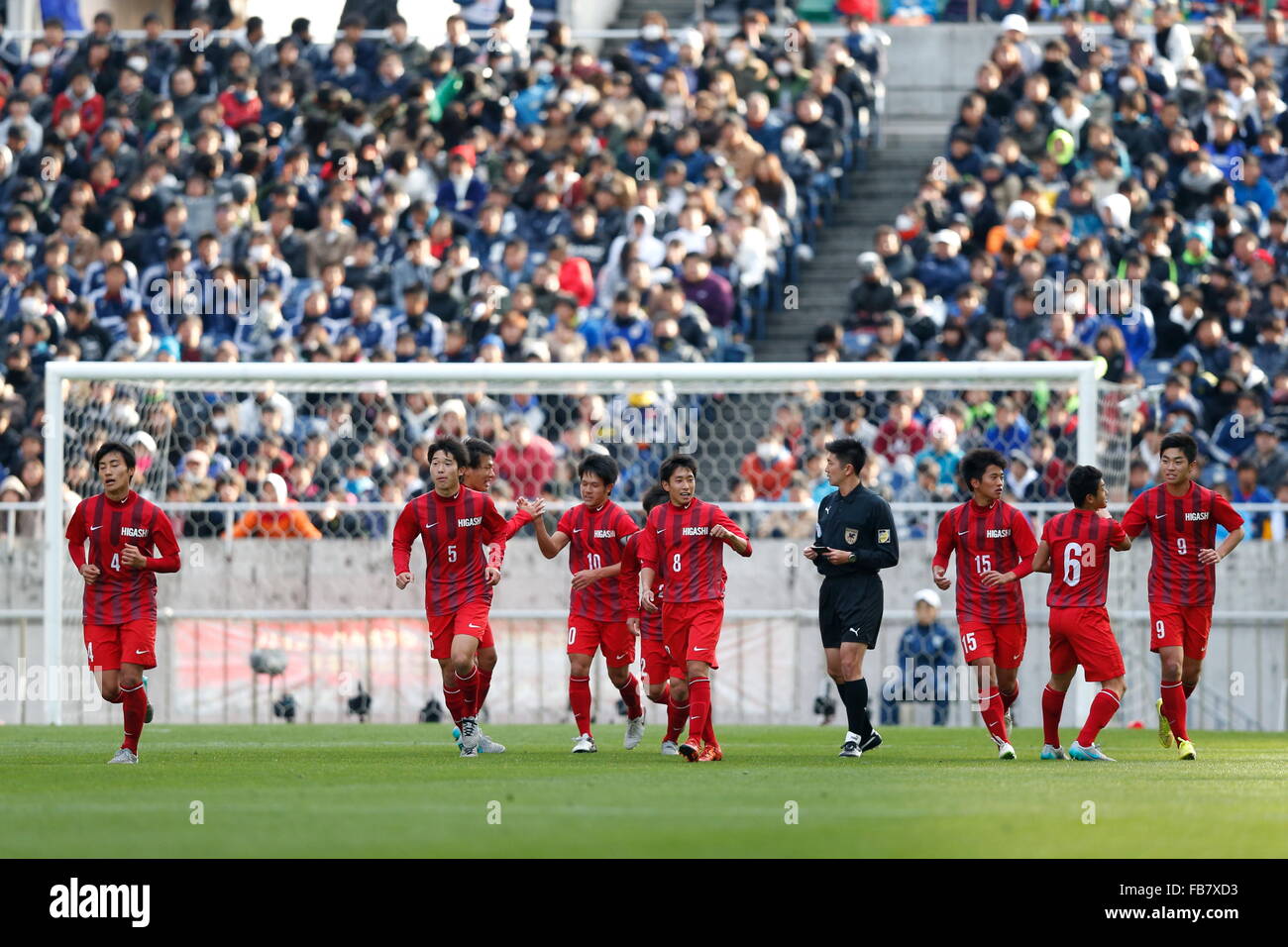 Saitama, Japan. 11th Jan, 2016. Higashi Fukuoka team group Football ...