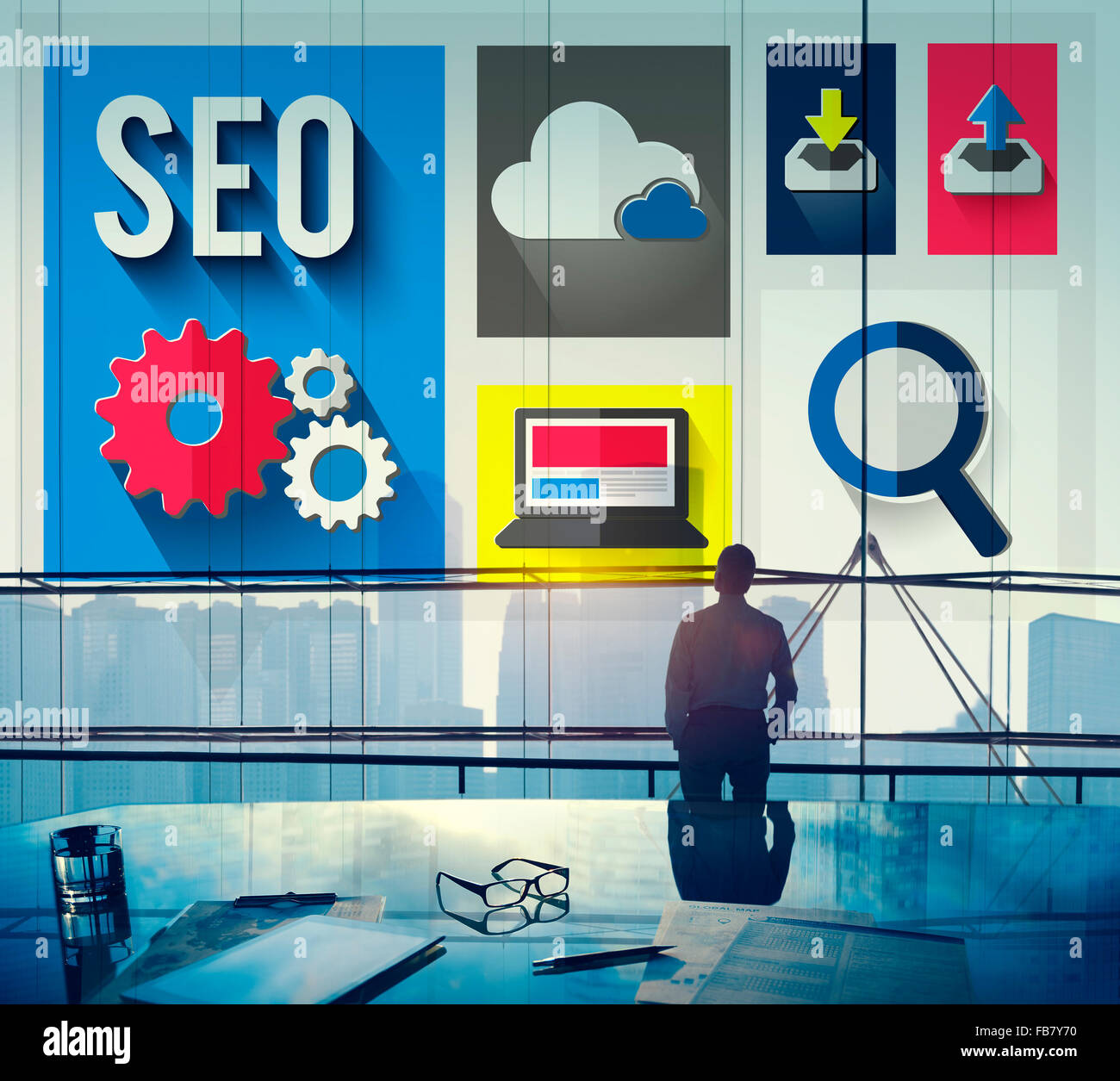 SEO Internet Online Optimization Search Technology Concept Stock Photo ...