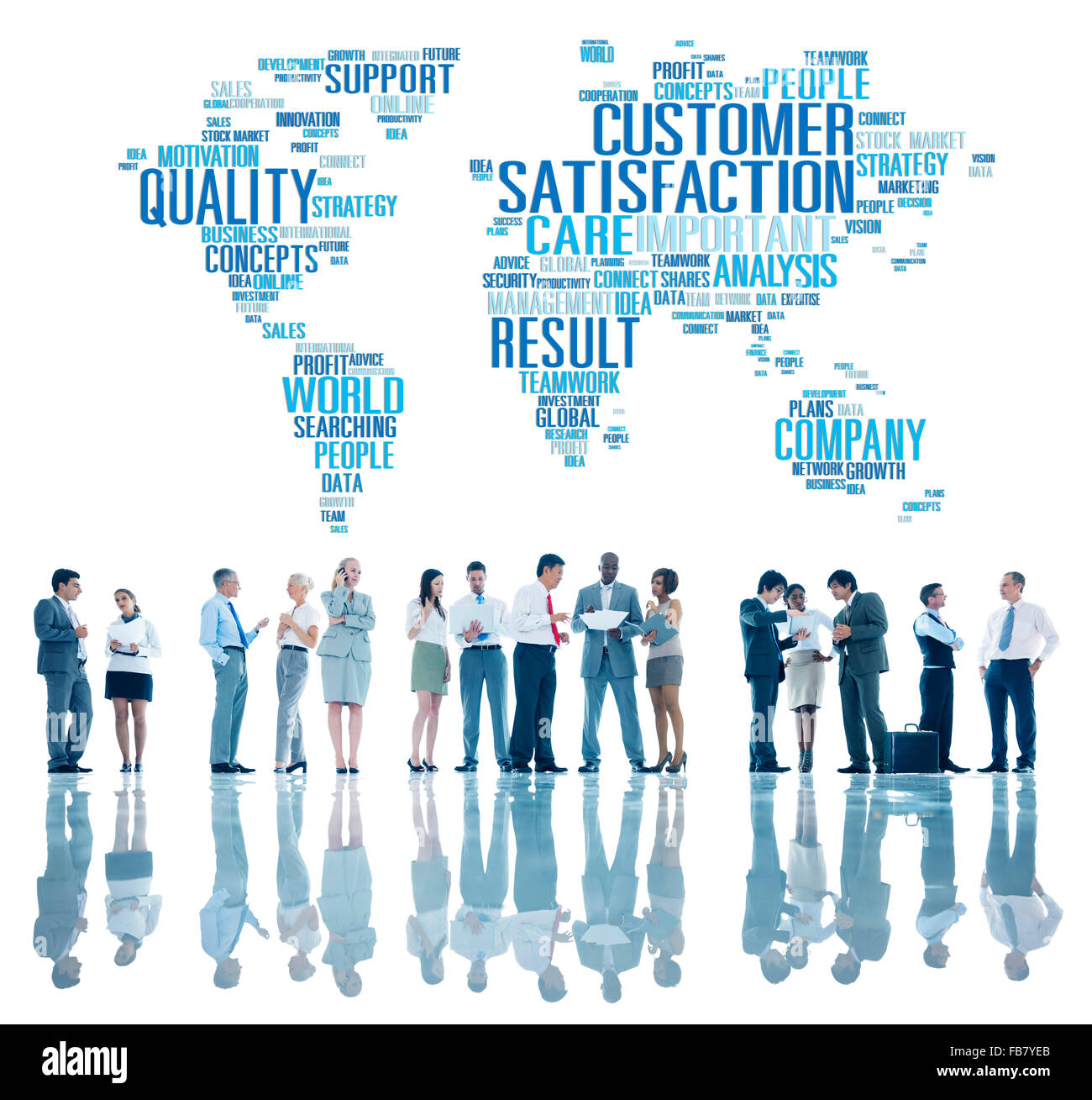 Customer Satisfaction Reliability Quality Service Concept Stock Photo ...