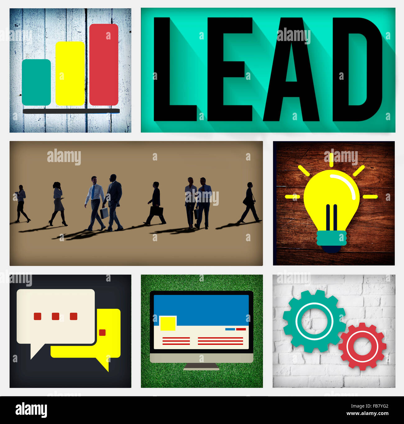 Lead Leadership Management Support Team Concept Stock Photo - Alamy