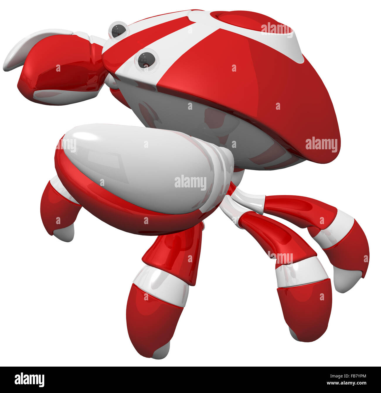 Cute robotics character, side view, walking, and ready to work Stock ...