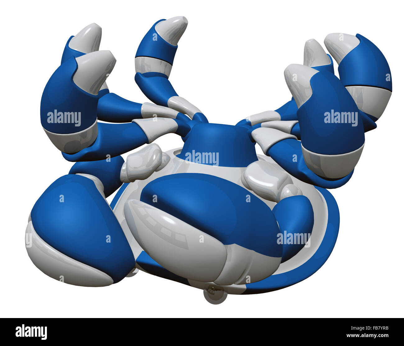 Scutter bot retired from duty, dead, or tired, upside down Stock Photo ...