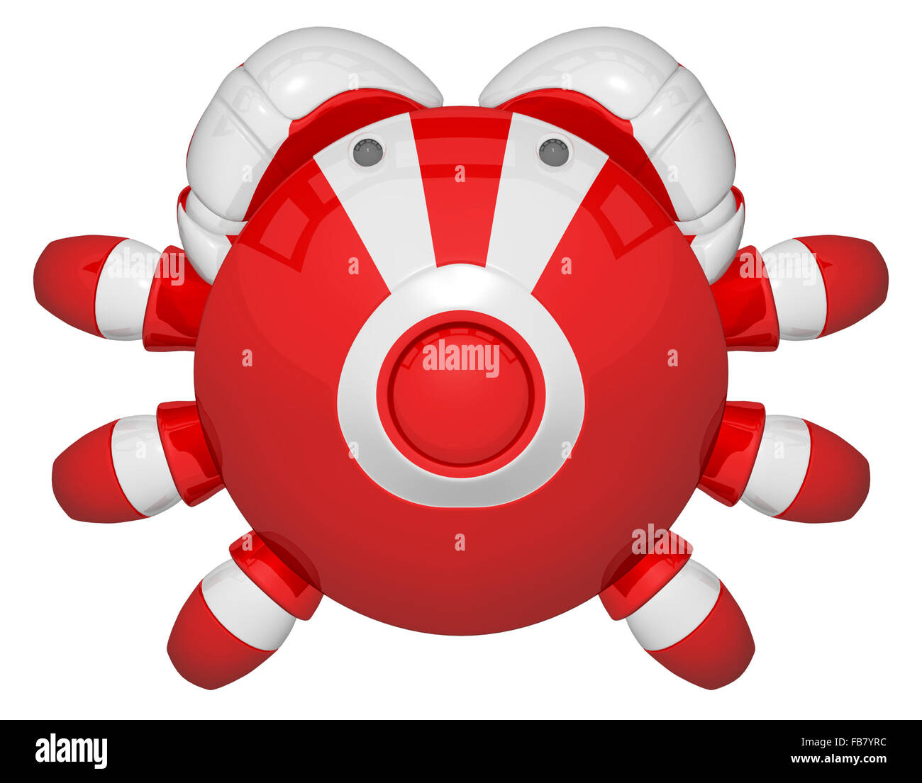 Scutter bot top view, orthographic view Stock Photo - Alamy