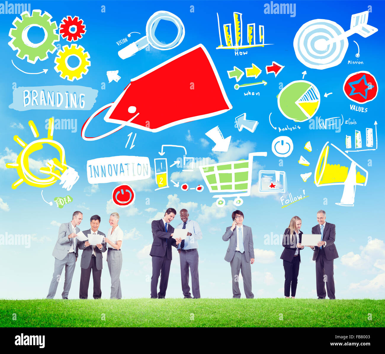 Business People Branding Strategy Team Discussion Concept Stock Photo ...