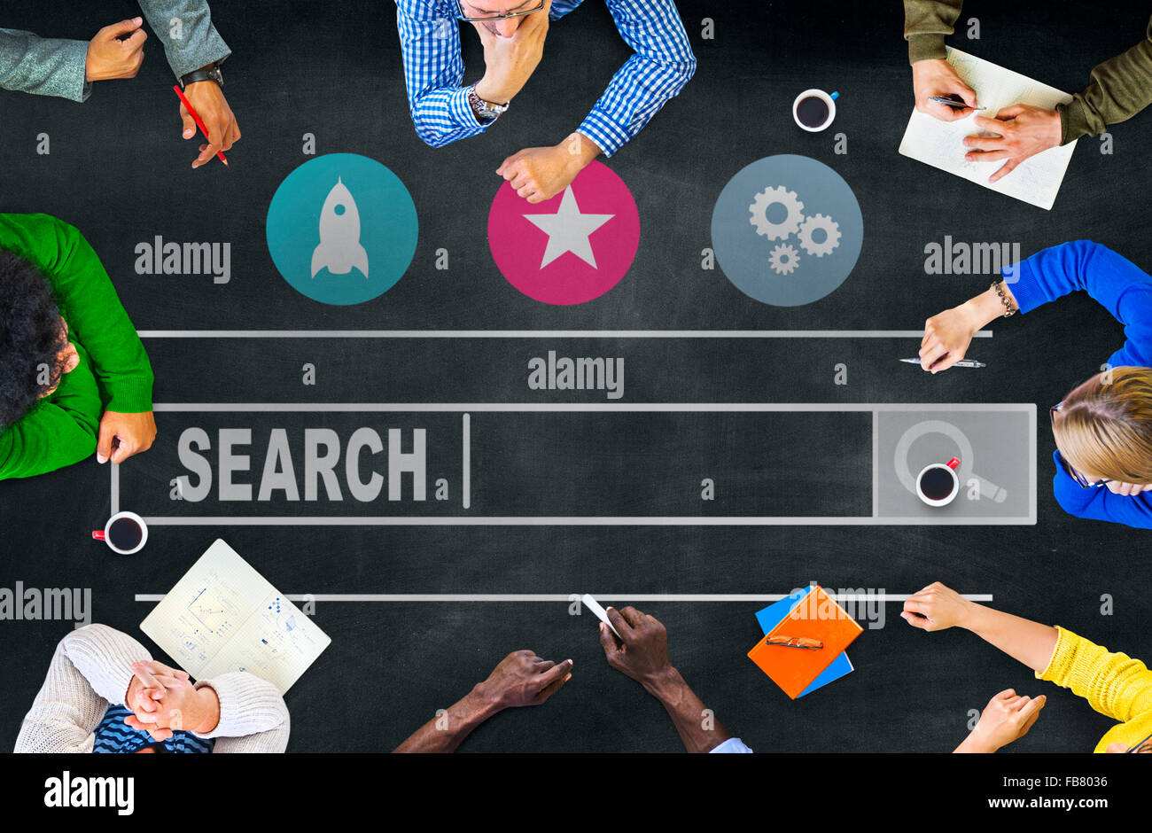 Search Browsing Web Internet Information Online Concept Stock Photo - Alamy