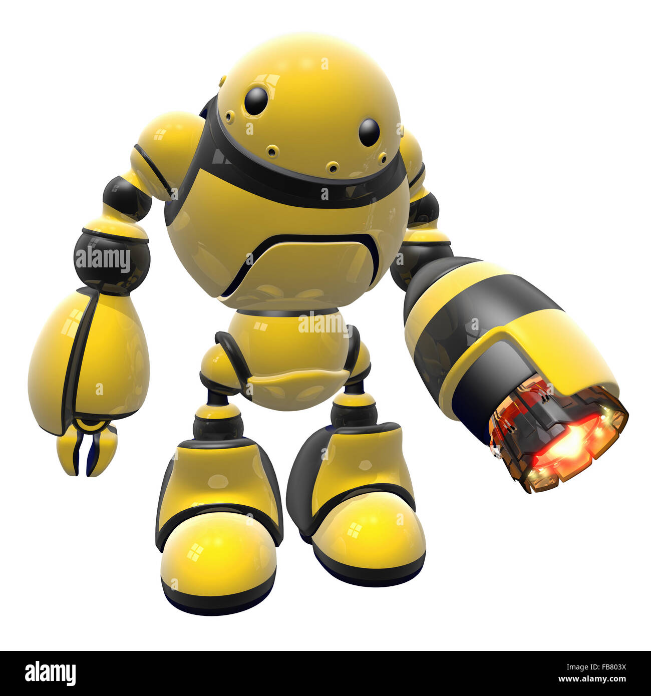 Robot factory worker Cut Out Stock Images & Pictures - Alamy