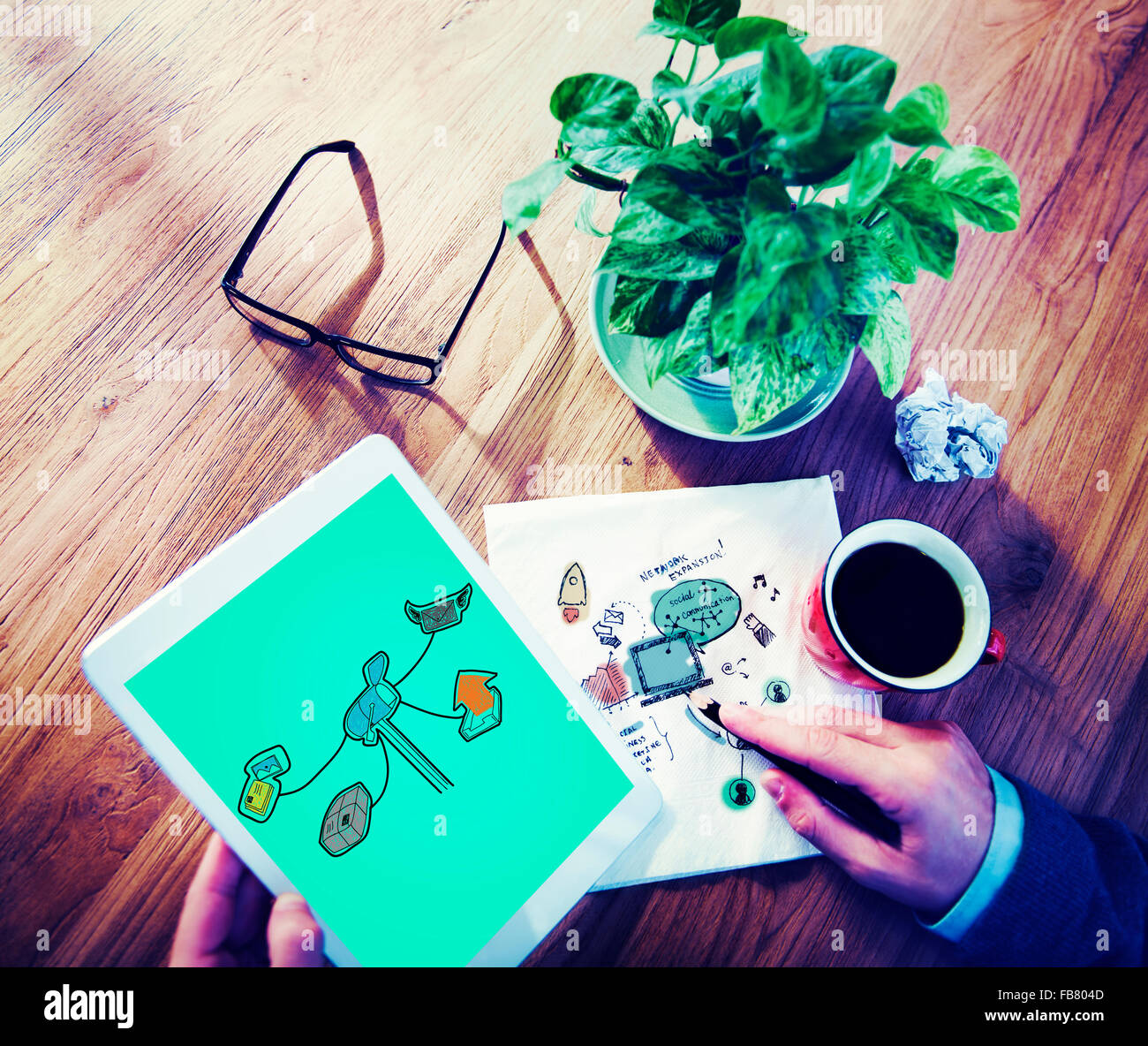 Mail Message Post Letter Drawing Concept Stock Photo - Alamy