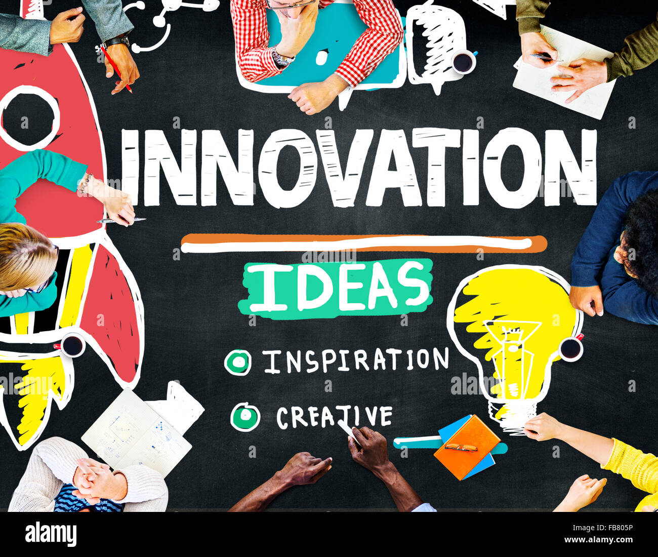 Innovation Business Plan Creativity Mission Strategy Concept Stock ...