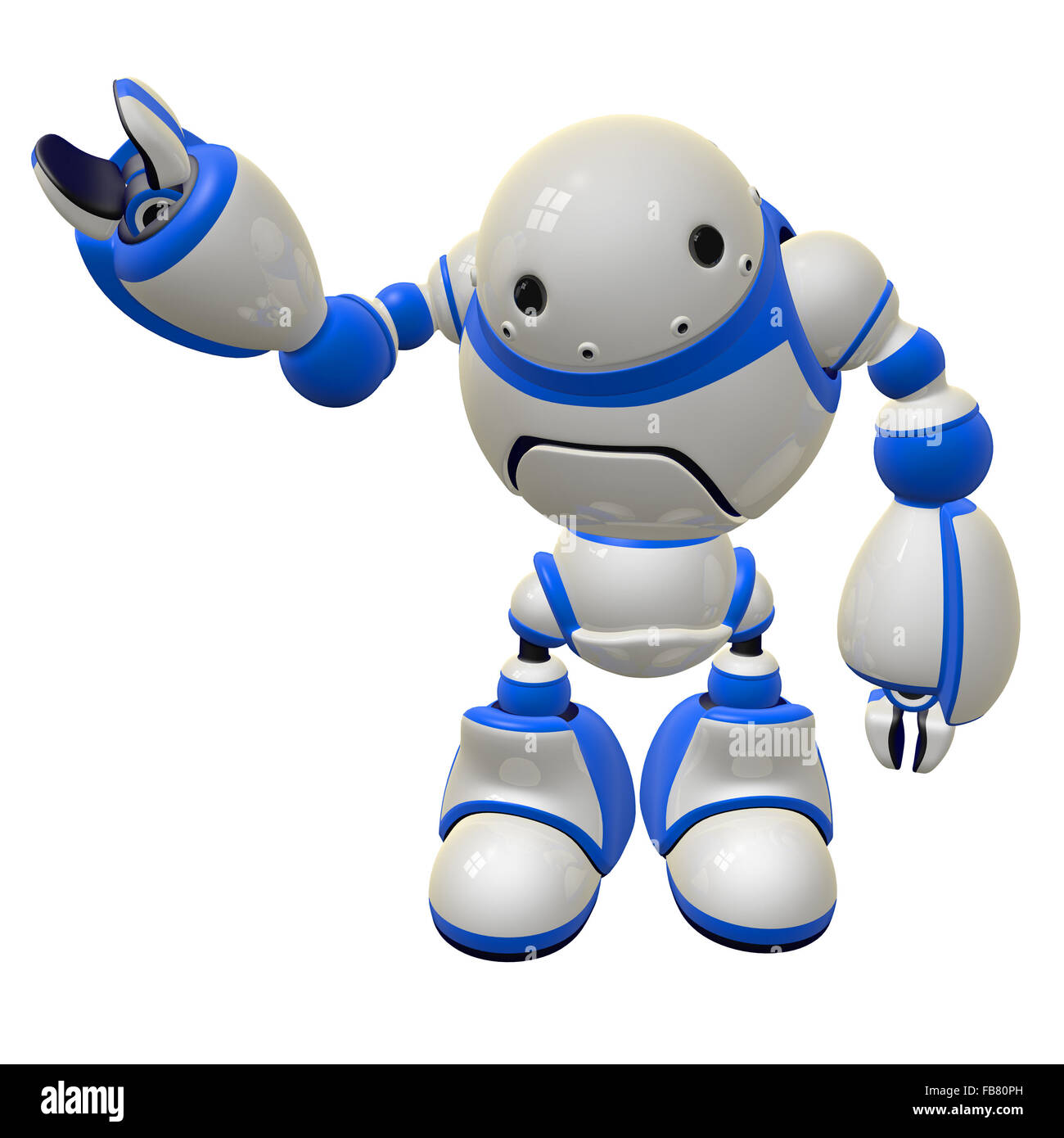 Large robot arm blue Cut Out Stock Images & Pictures - Alamy
