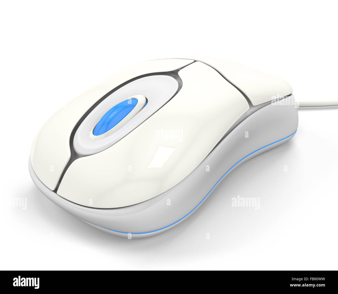 3d white computer mouse Stock Photo - Alamy