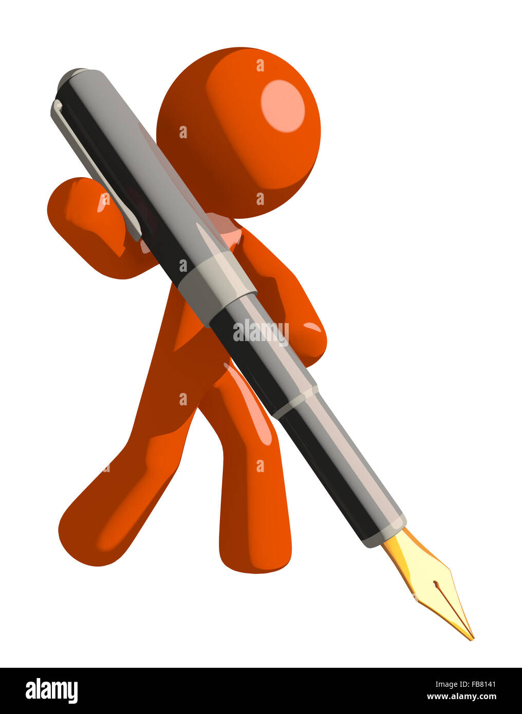 Cartoon fountain pen Cut Out Stock Images & Pictures - Alamy