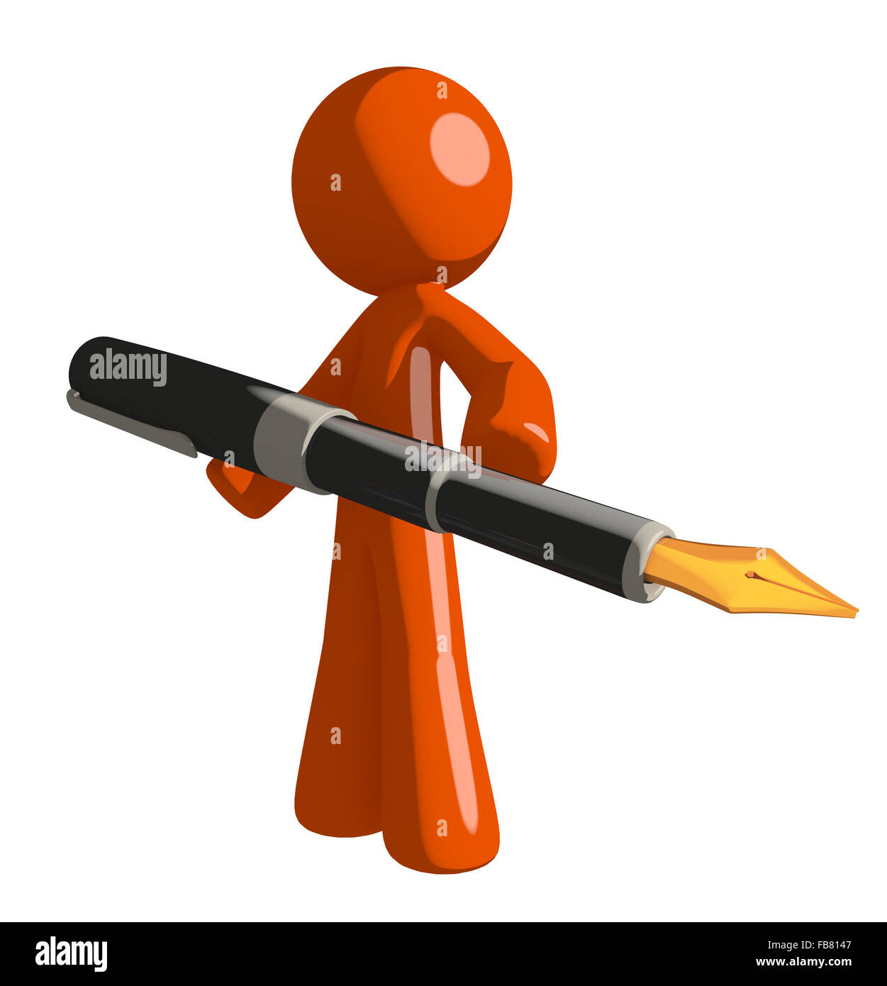 Cartoon orange man Cut Out Stock Images & Pictures - Alamy