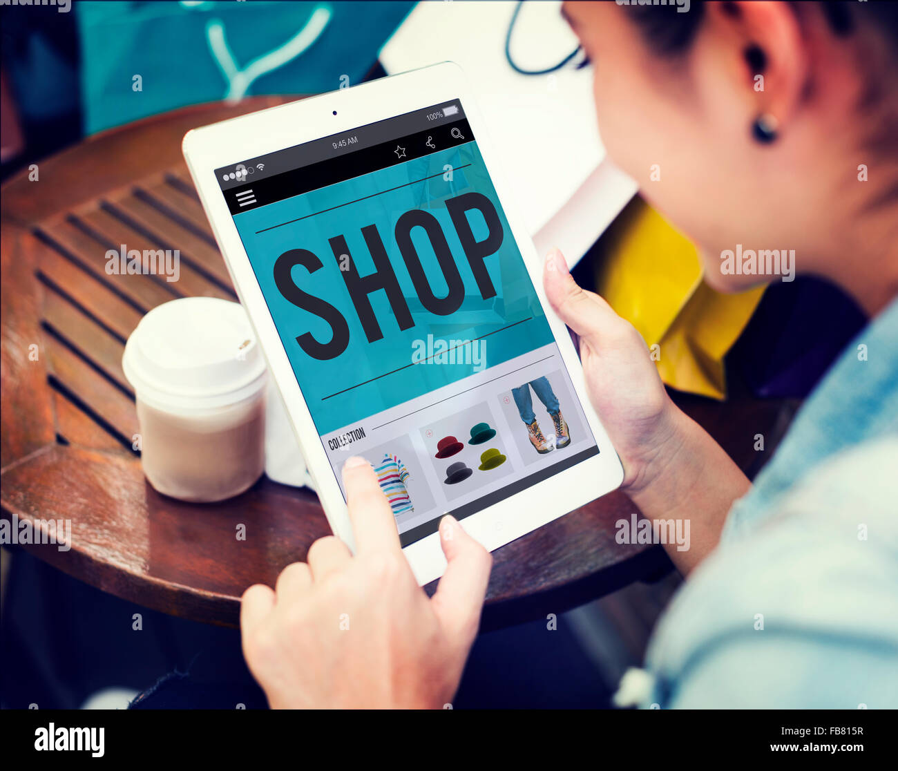 Shop Shopping Buying Paying Ordering Commercial Concept Stock Photo - Alamy