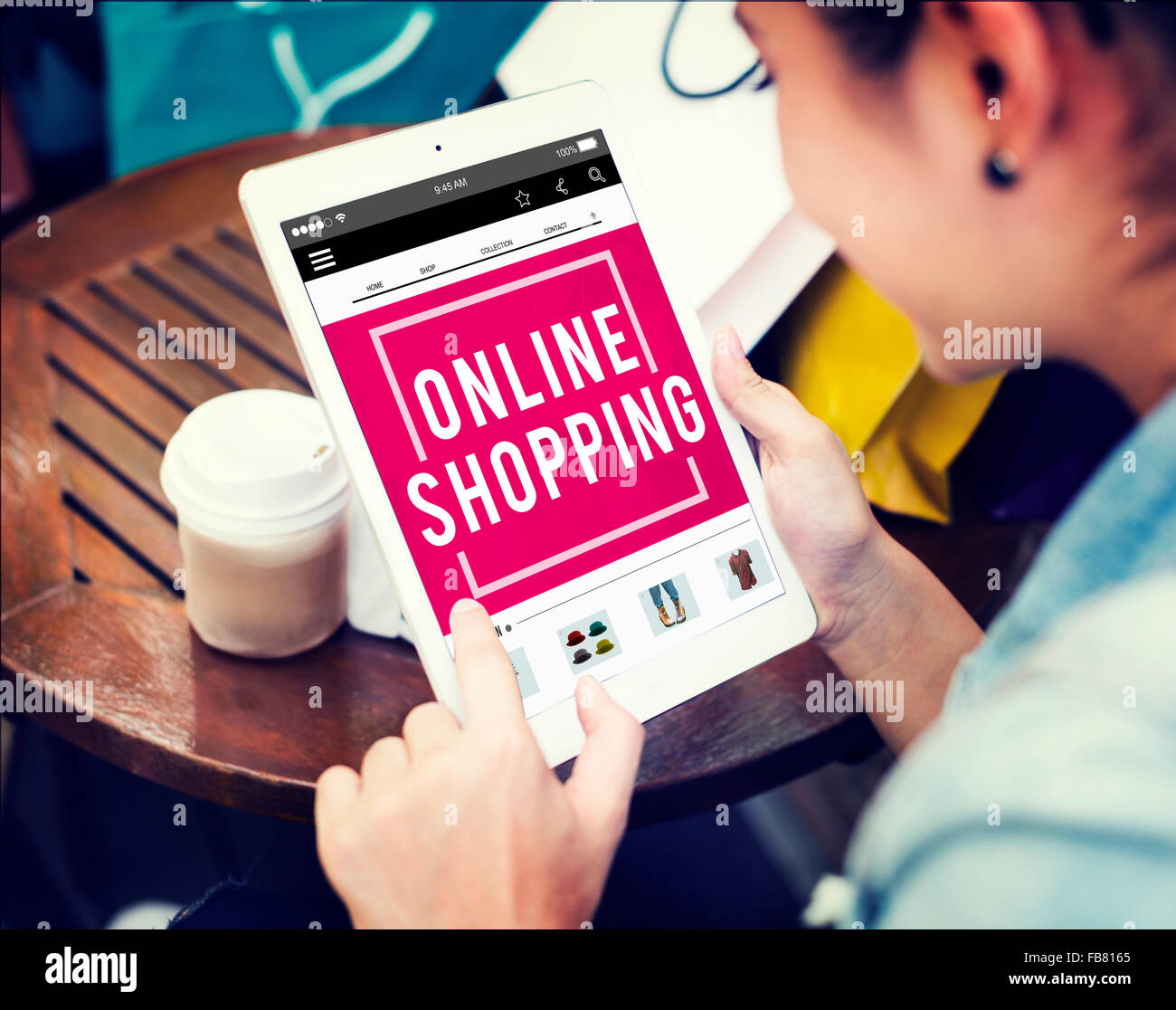 Online Shopping Purchasing Commercial Electronic Concept Stock Photo ...