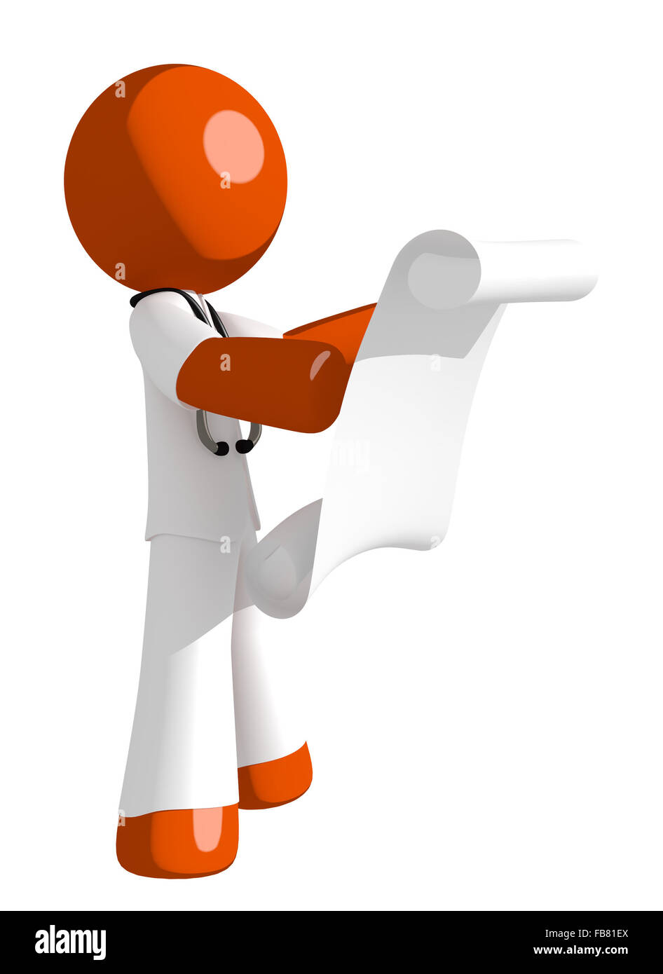 Front view practitioner doctor Cut Out Stock Images & Pictures - Alamy