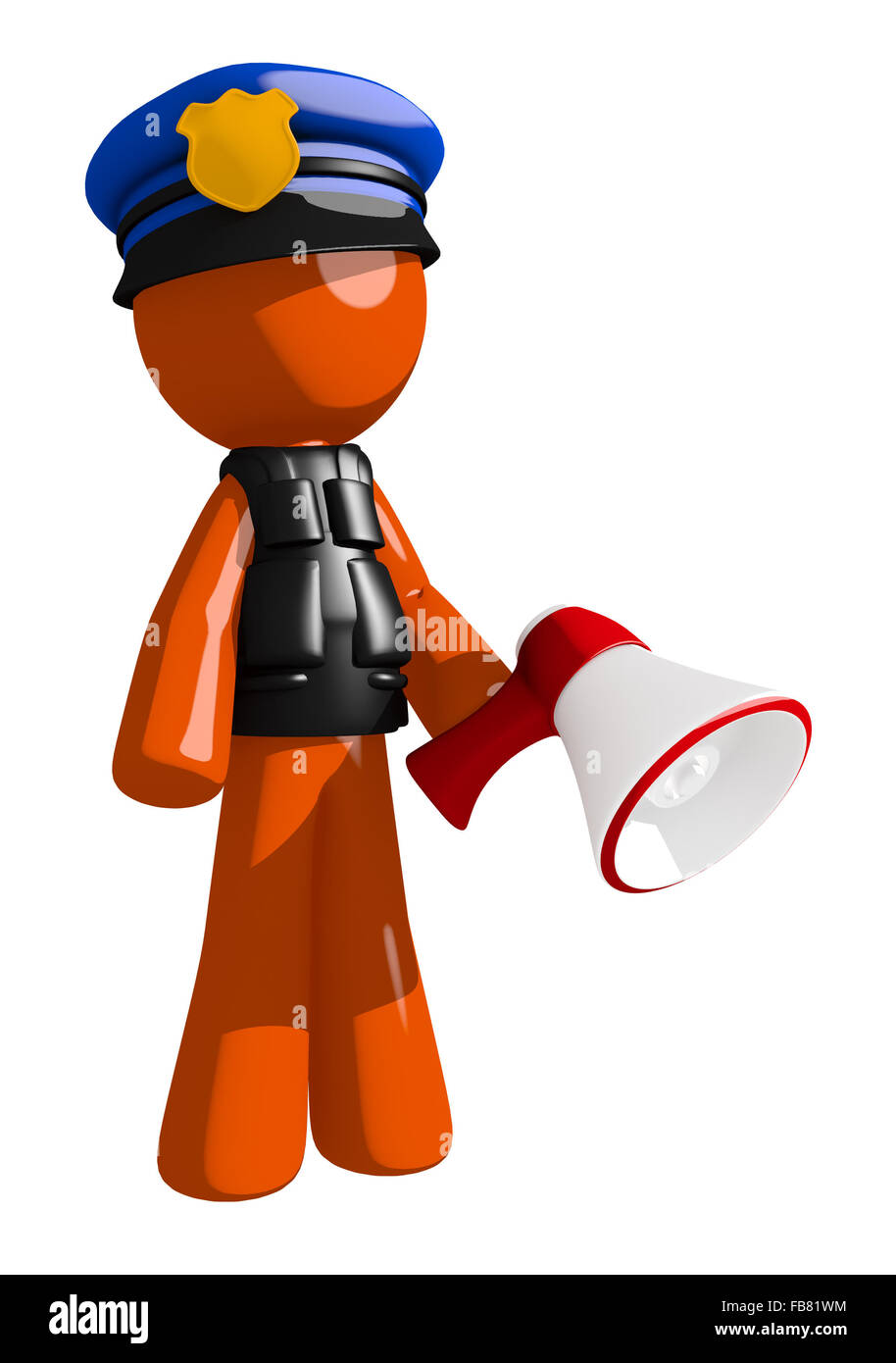 Police bullhorn Cut Out Stock Images & Pictures - Alamy