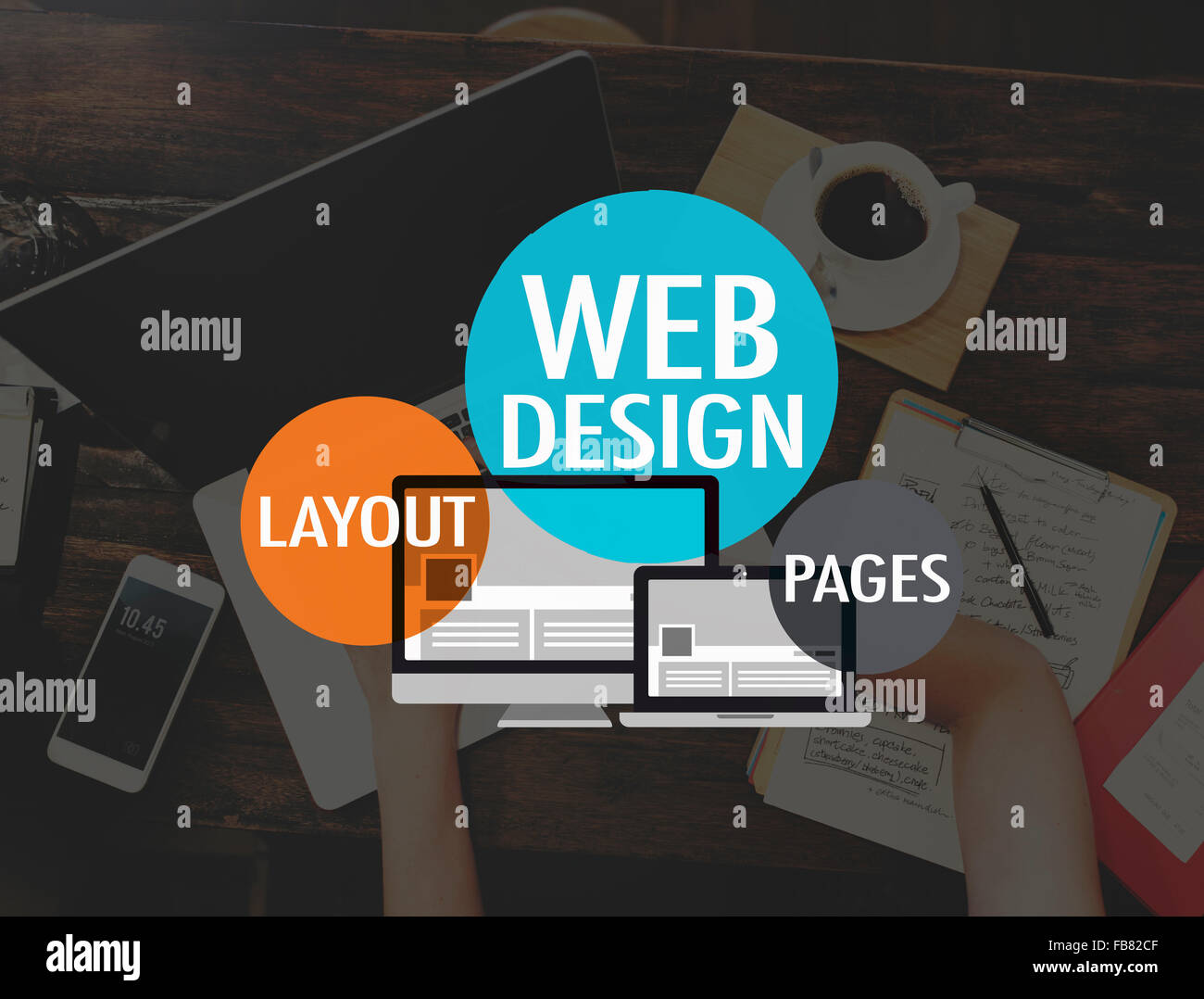 Web Design Website WWW Layout Page Connection Concept Stock Photo - Alamy