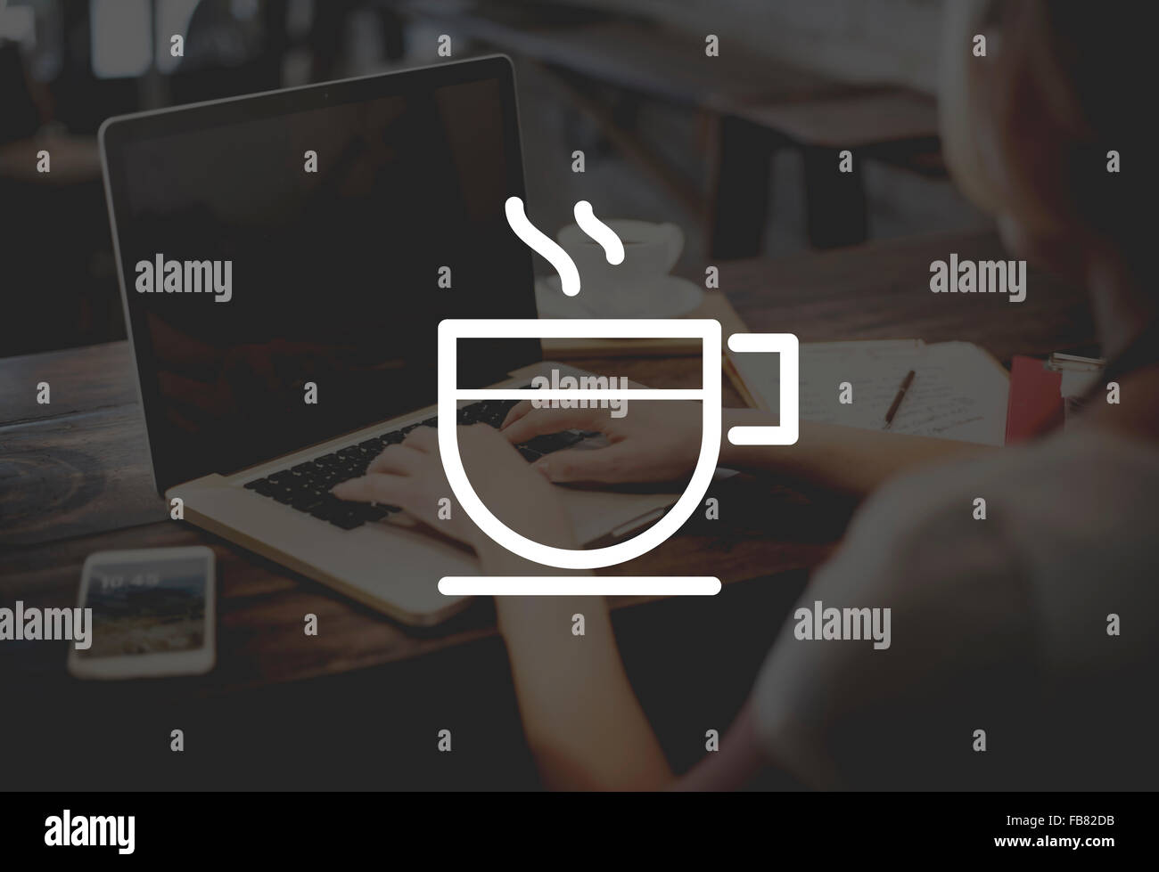 Break Coffee Beverage Refreshment Leisure Relaxing Concept Stock Photo ...