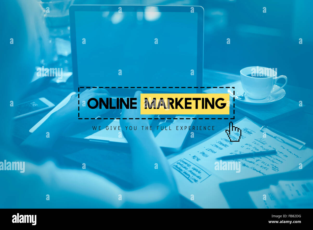 Online Marketing Advertisement Strategy Target Promotion Concept Stock ...