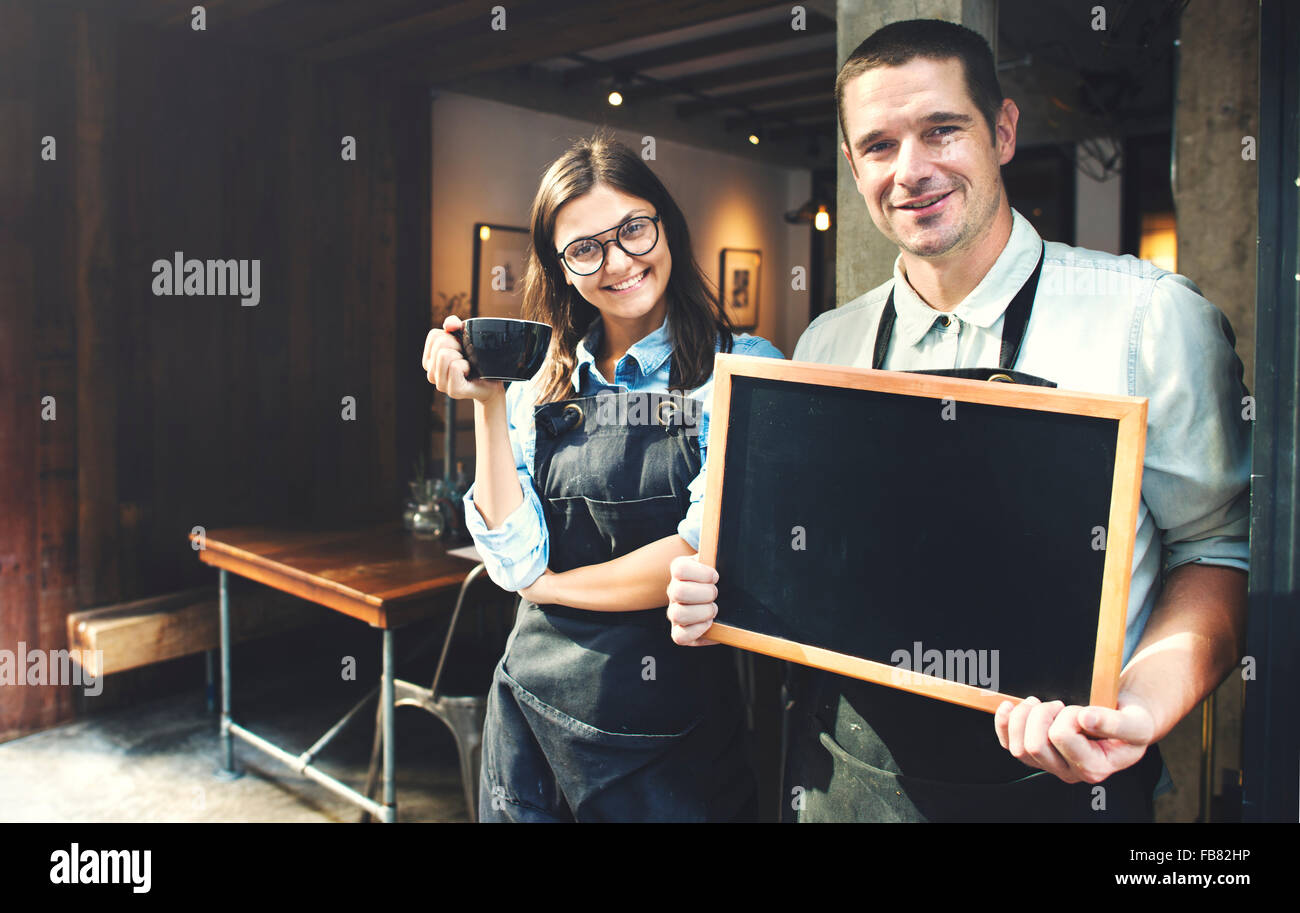 Barista Staff Working Coffee Shop Concept Stock Photo - Alamy