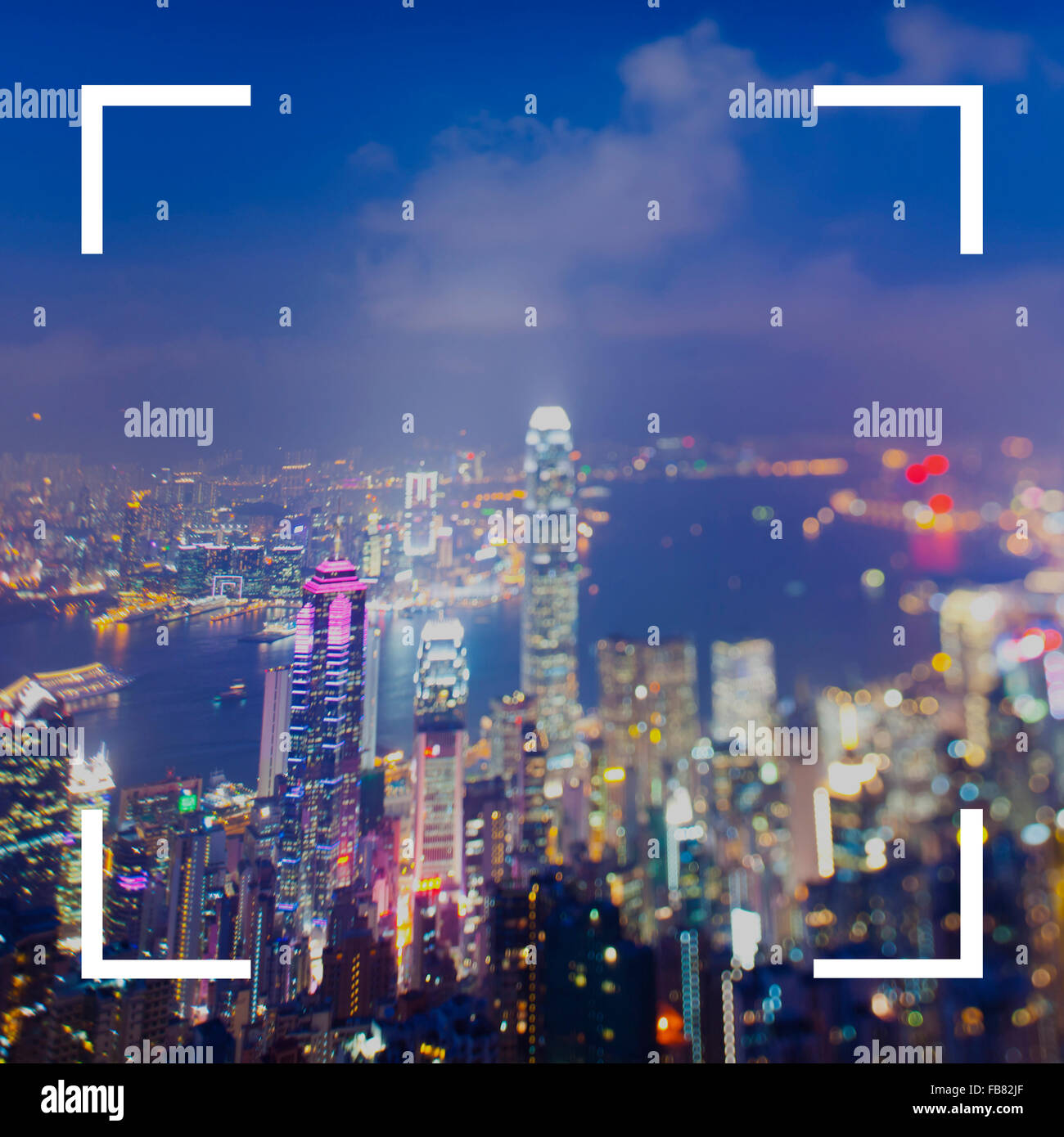 Camera Focus Frame Border Copy Space Concept Stock Photo - Alamy