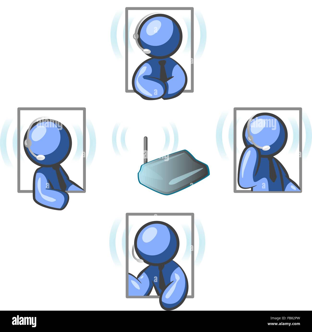 Blue cell human in Stock Vector Images - Alamy