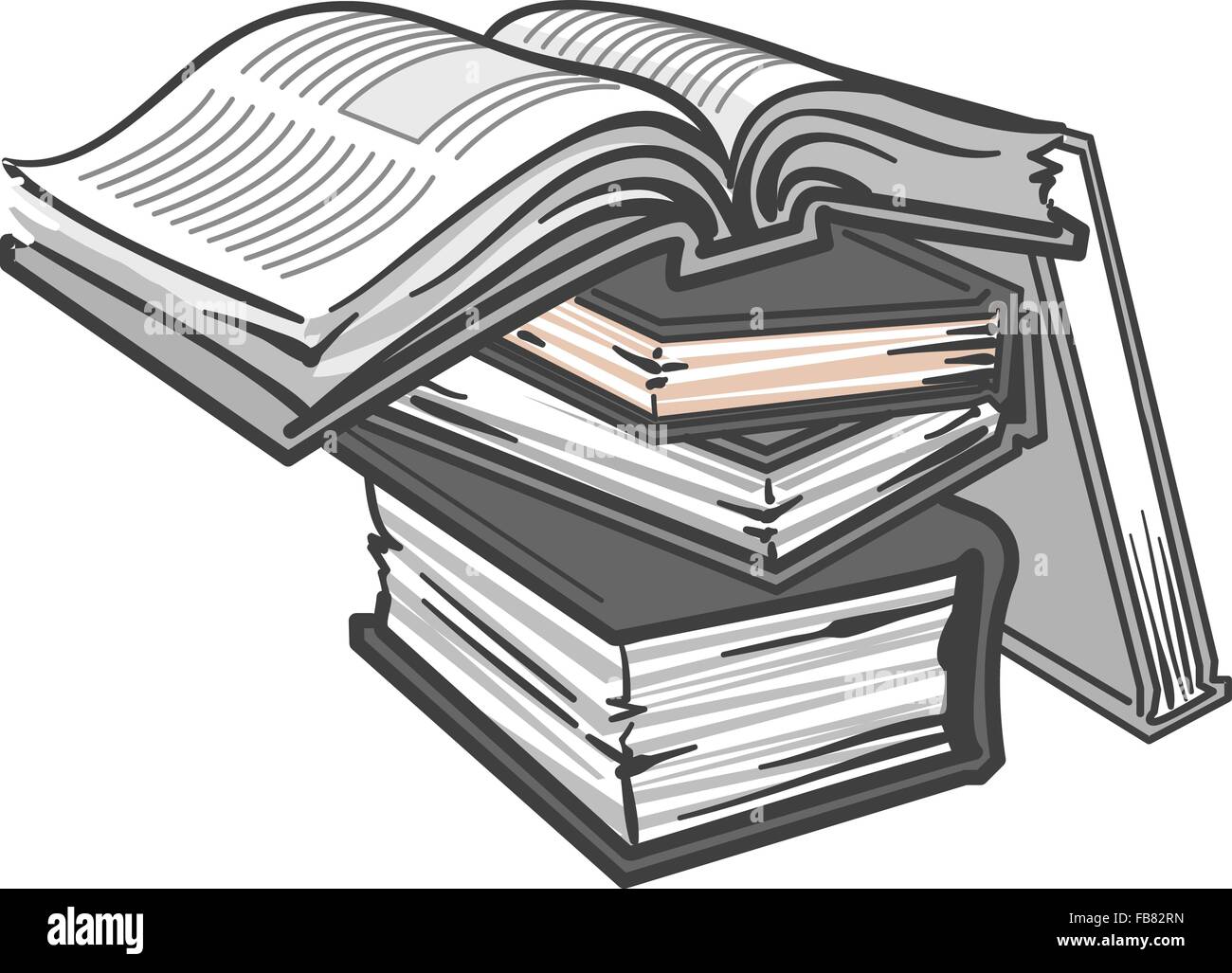 Pile of records Stock Vector Images - Alamy