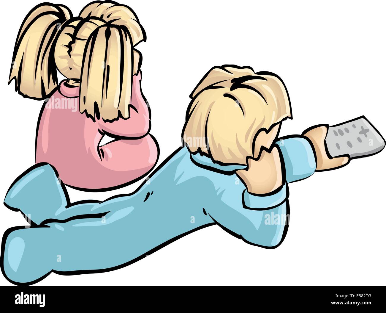 Watching Tv At Night Clipart
