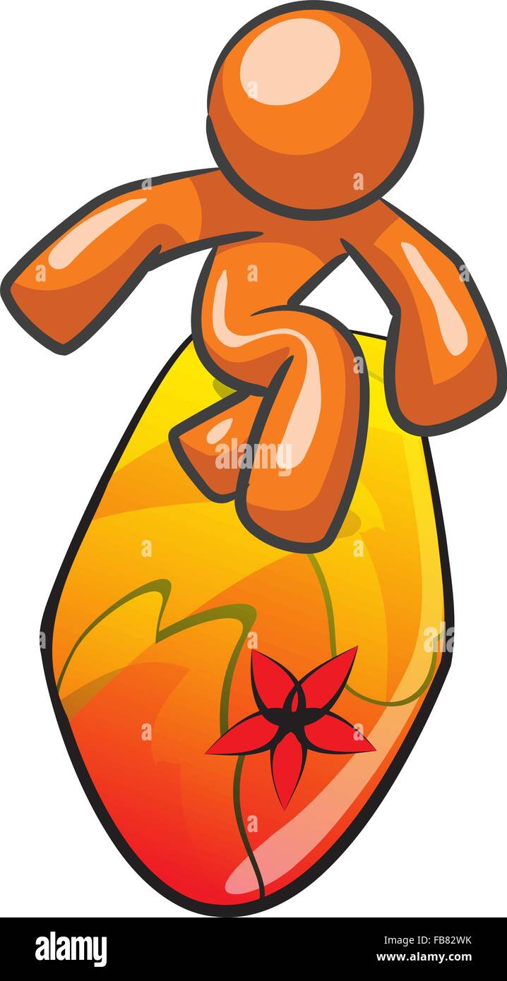Design mascot surfing Stock Vector Image & Art - Alamy