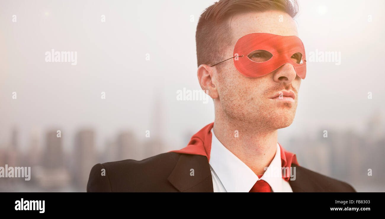 Professional Businessman Superhero Costume Leadership Concept Stock ...