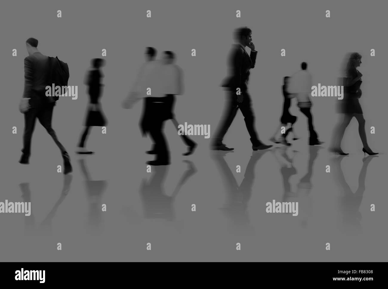 Group of businessmen walking Black and White Stock Photos & Images - Alamy
