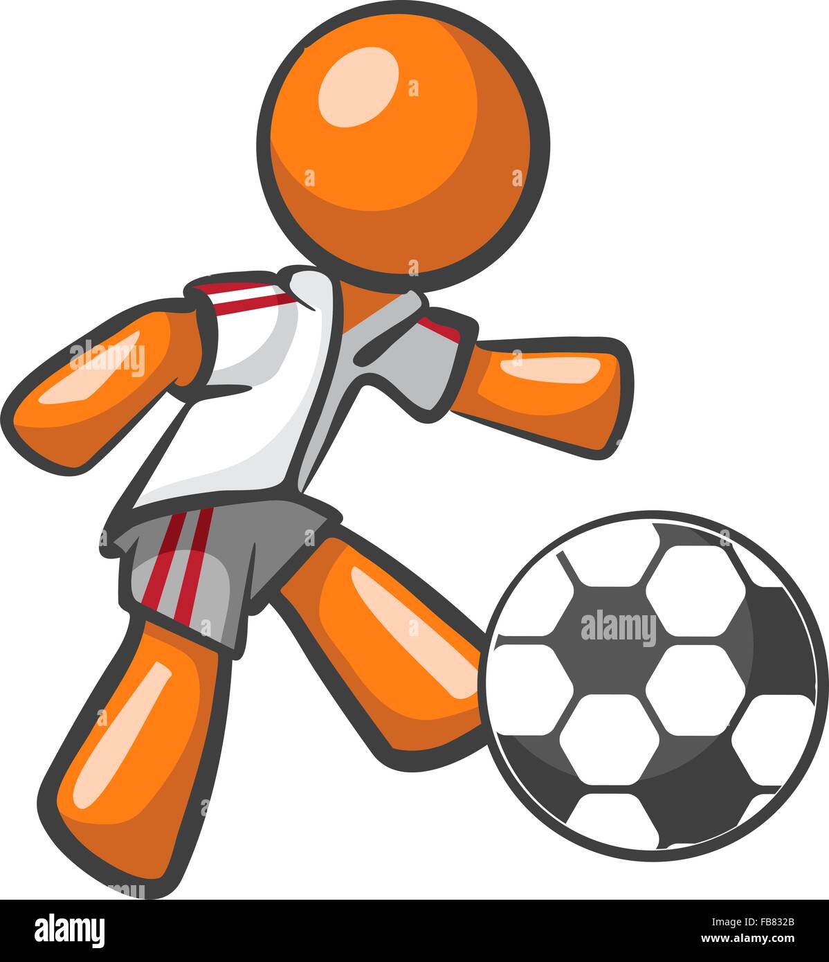 Orange football Stock Vector Images - Alamy