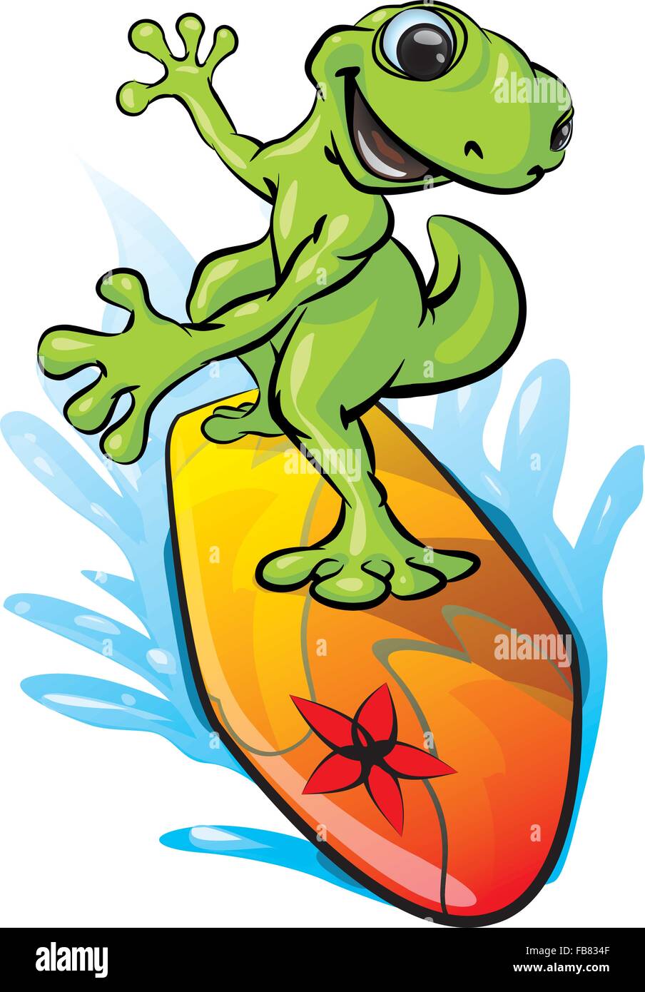 Beach lizard Stock Vector Images - Alamy