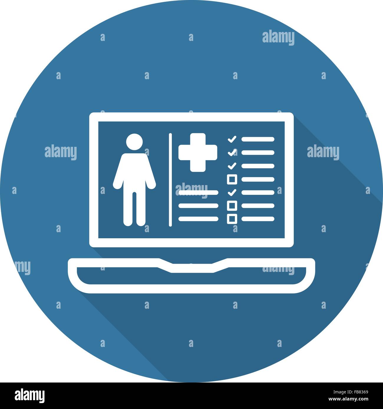 Electronic health record flat Stock Vector Images - Alamy