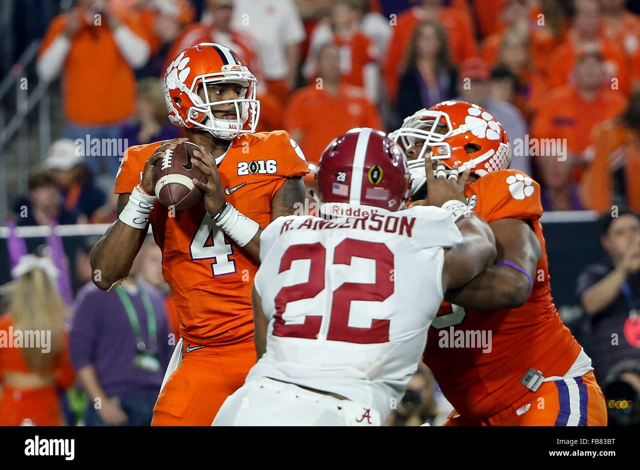 Clemson university quarterback deshaun watson hi-res stock photography ...